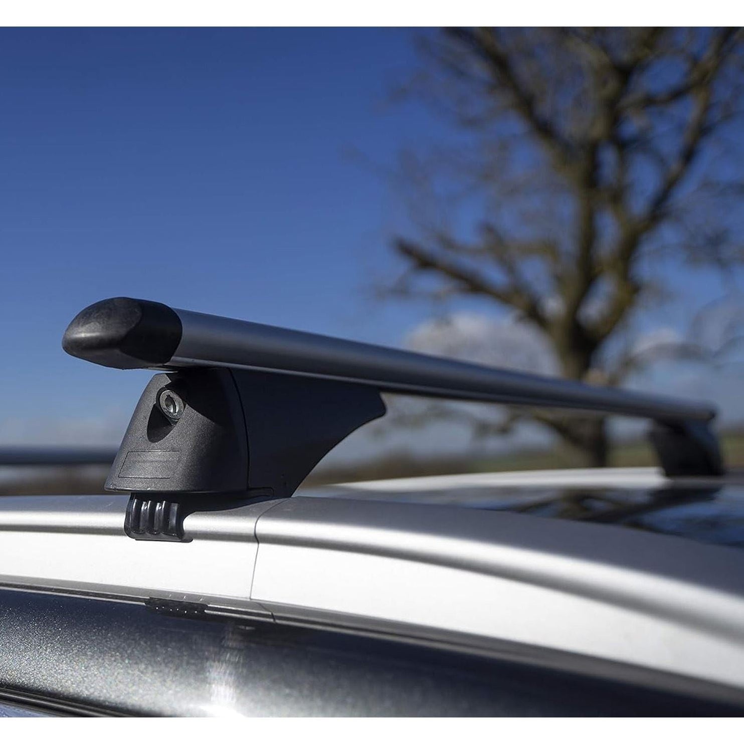 Summit SUM-004 Railing Roof Bars For Cars With Flush Rails, Aluminium ...
