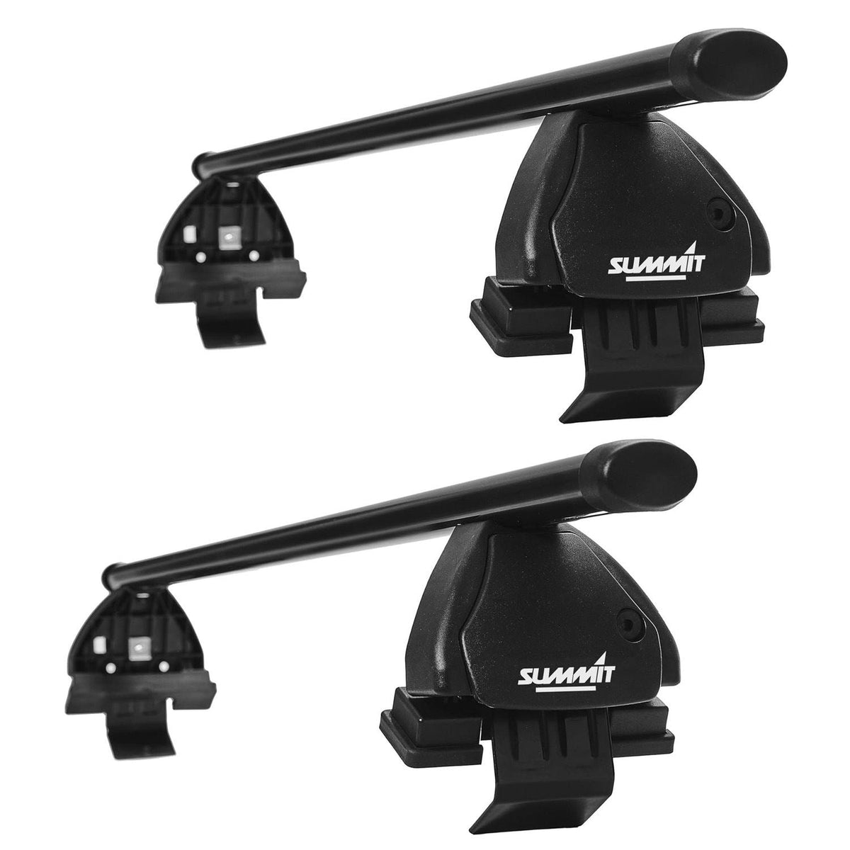 Summit SUP-055 Premium Multi Fit Roof Bars, Black Steel, Set of 2 ...
